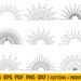 Sunshine Svg Cut Files, Sun Rays Svg Files for Cricut, Half Sun Svg Cut ...
