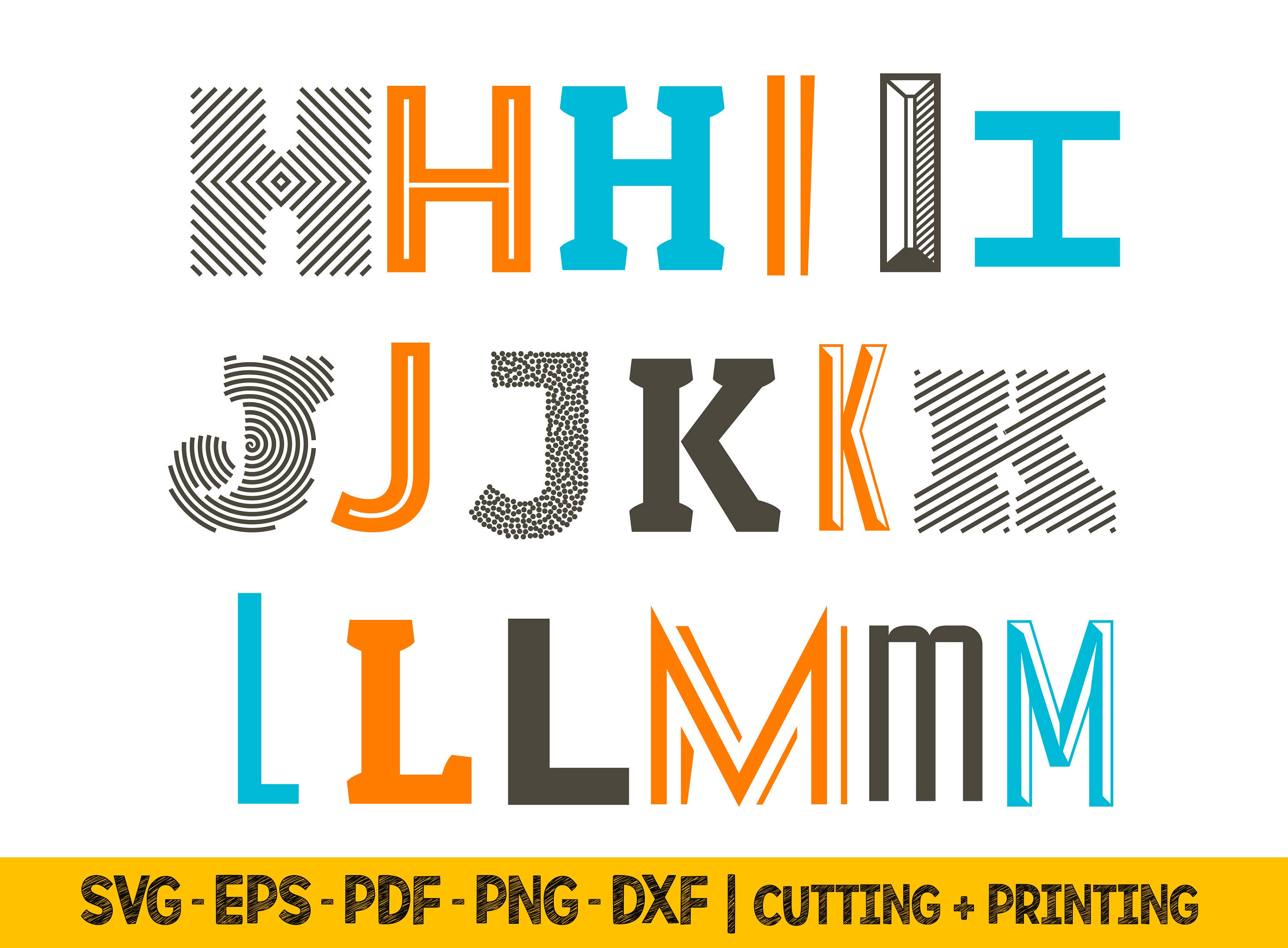 Alphabet Svg Files for Cricut Font Svg Bundle Alphabet - Etsy Australia