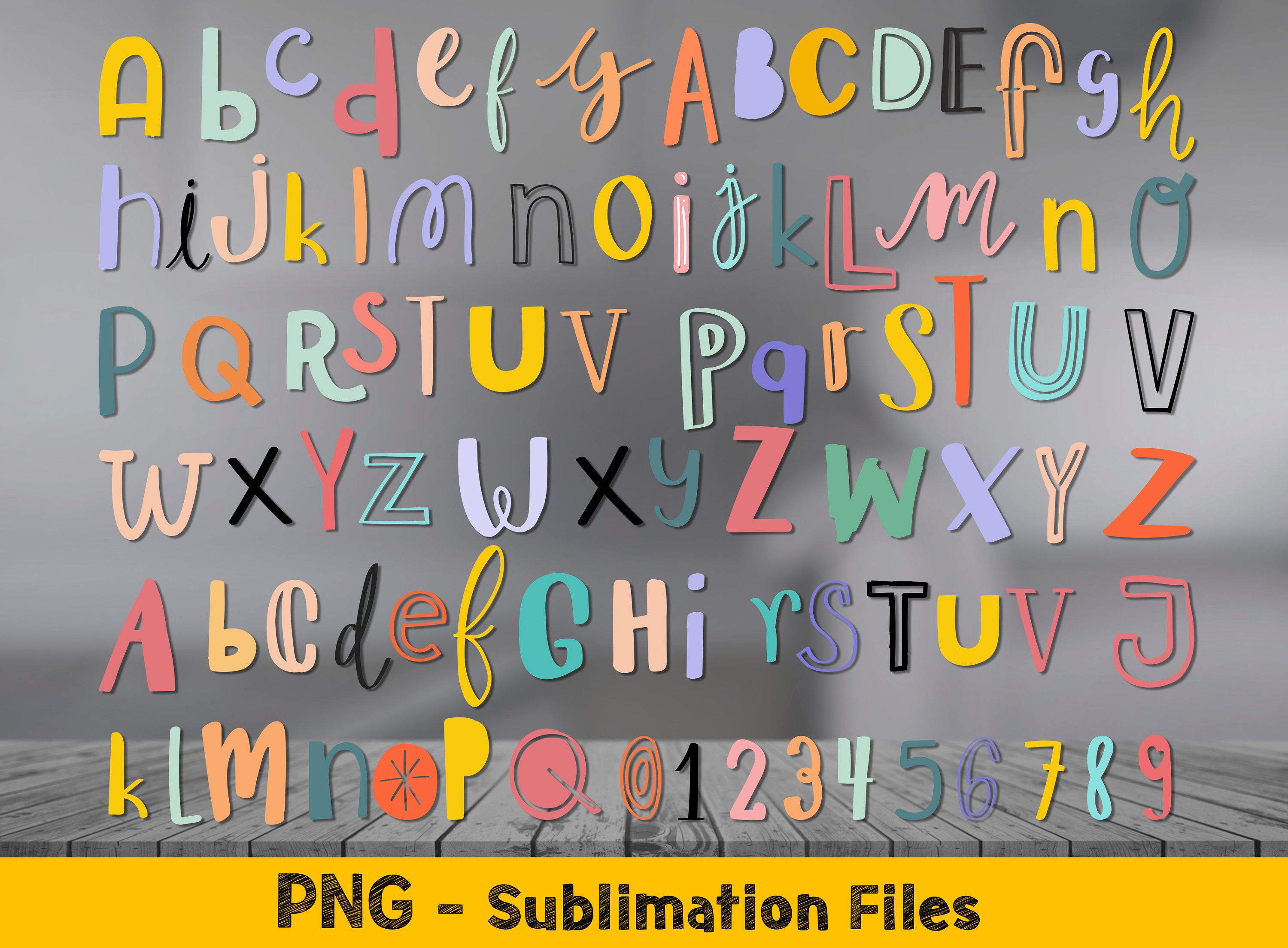 Doodle Letters Png, Letters Svg Fonts for Cricut Cutting Files, Svg ...