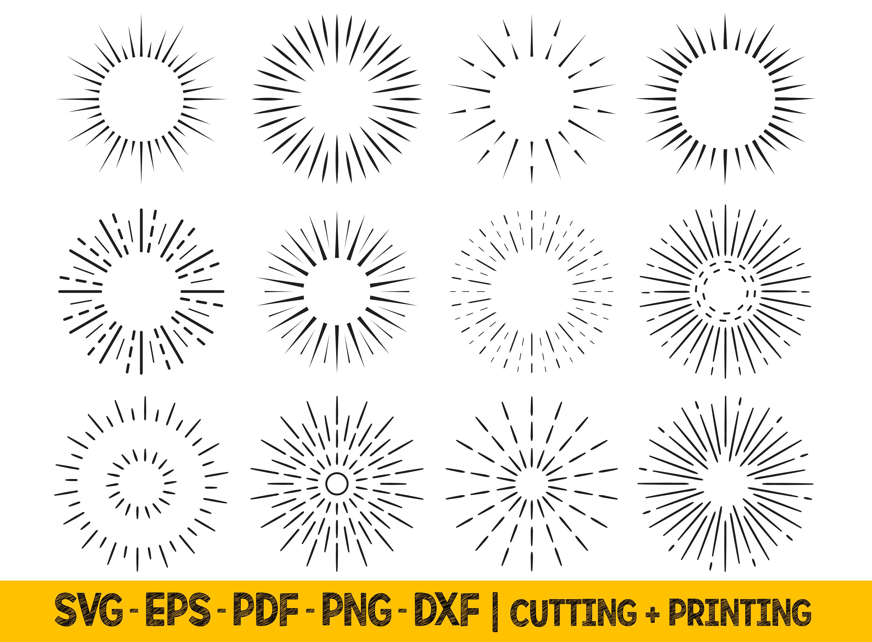 Sunshine Svg Files for Cricut, Boho Sun Svg Bundle, Rays of Sun Clipart ...