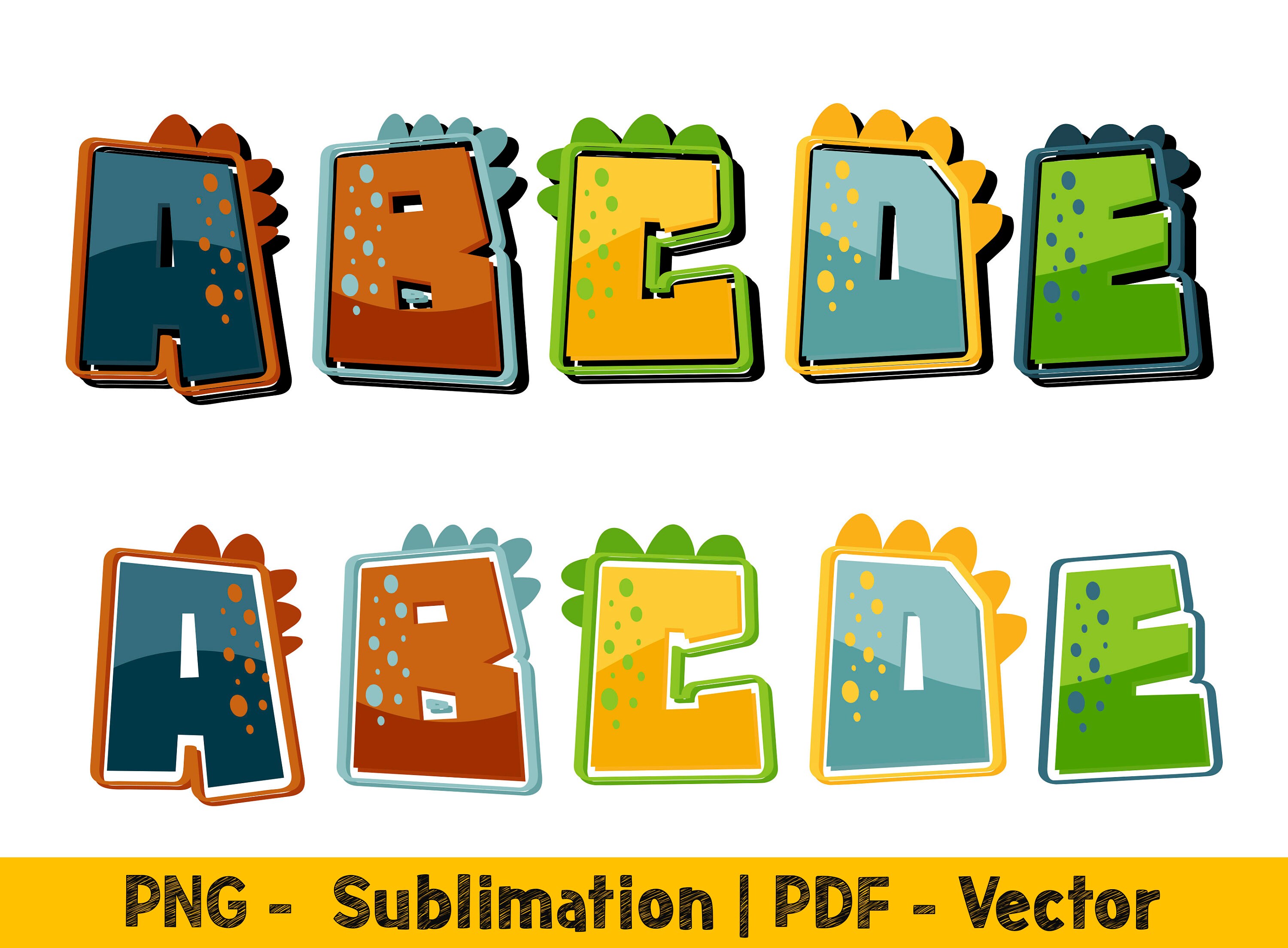 Doodle Letters Png for Sublimation Digital Alphabet Png - Etsy
