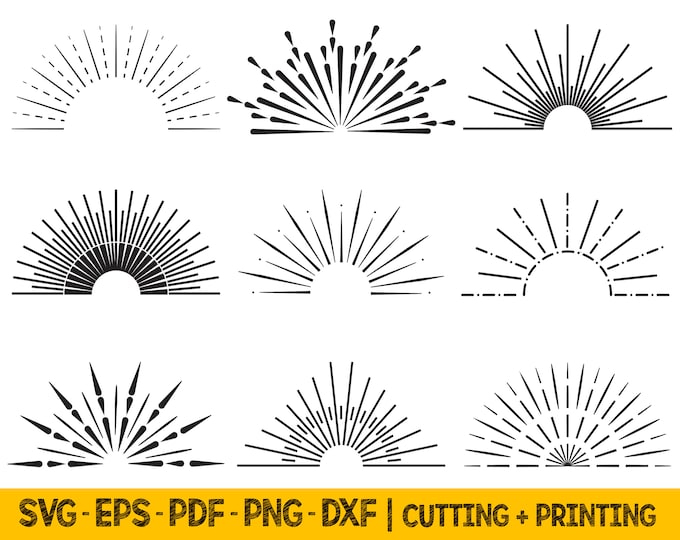 Sunshine Svg, Sun Svg, Sun Rays Svg, Hello Summer Svg, Digital Download ...