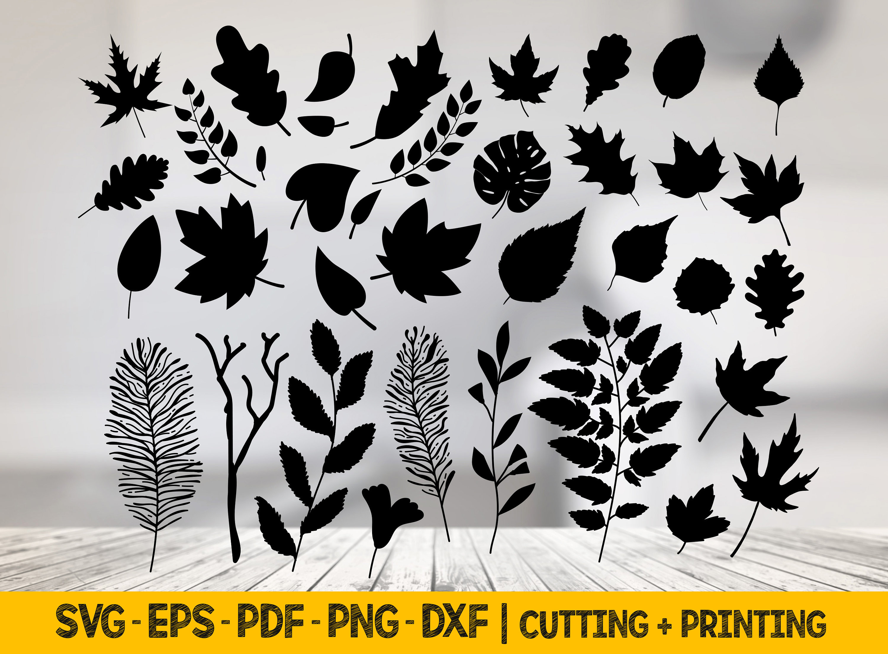 Leaves Svg Files for Cricut, Leaf Svg Bundle 130 Pcs, Autumn Svg Bundle ...
