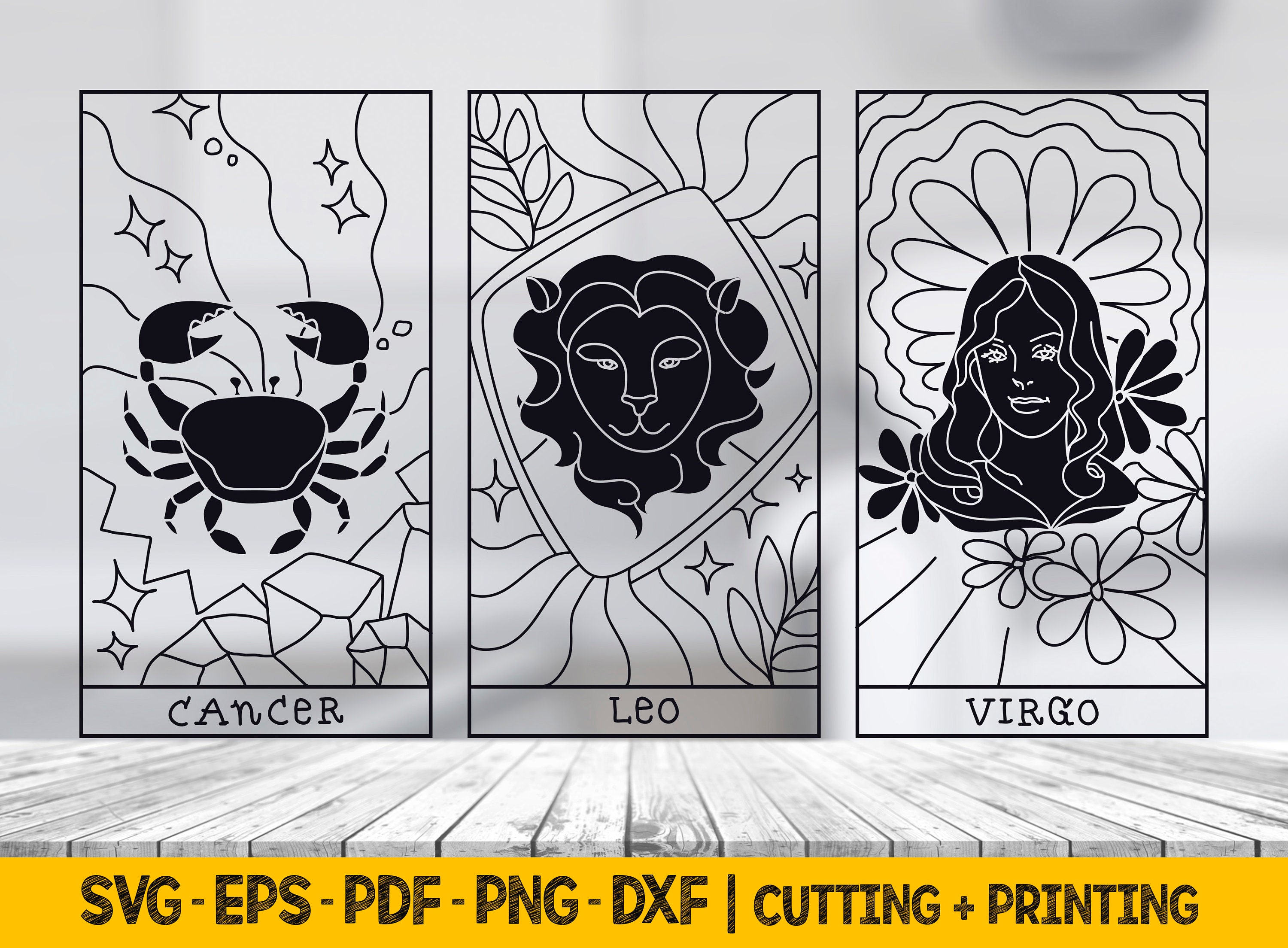 Zodiac Svg Files for Cricut Astrology Svg Cut File Zodiac - Etsy