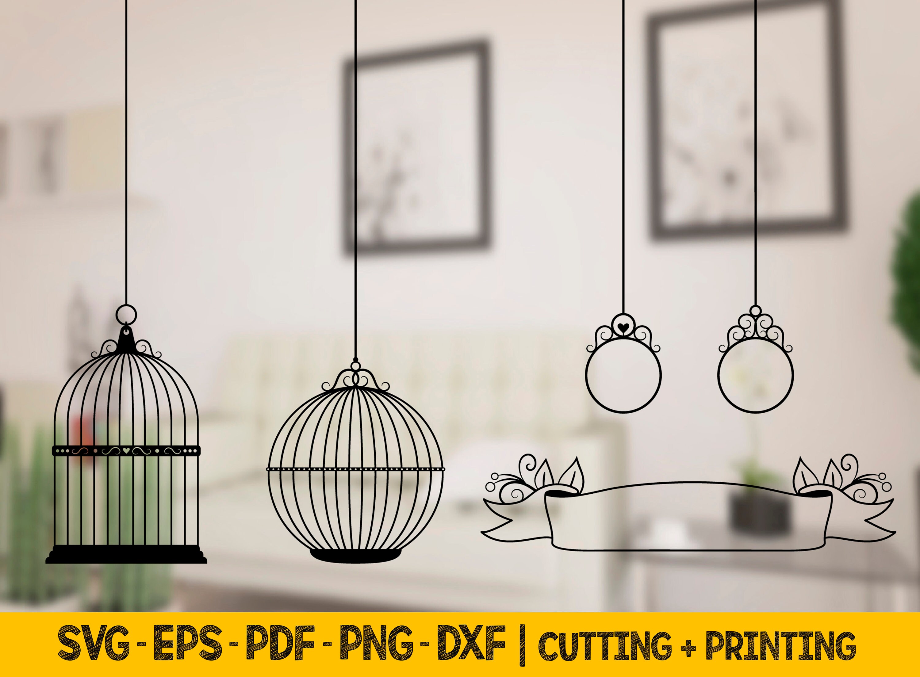 Bird Cage Svg Files for Cricut Bundle Svg Cut File Cricut - Etsy