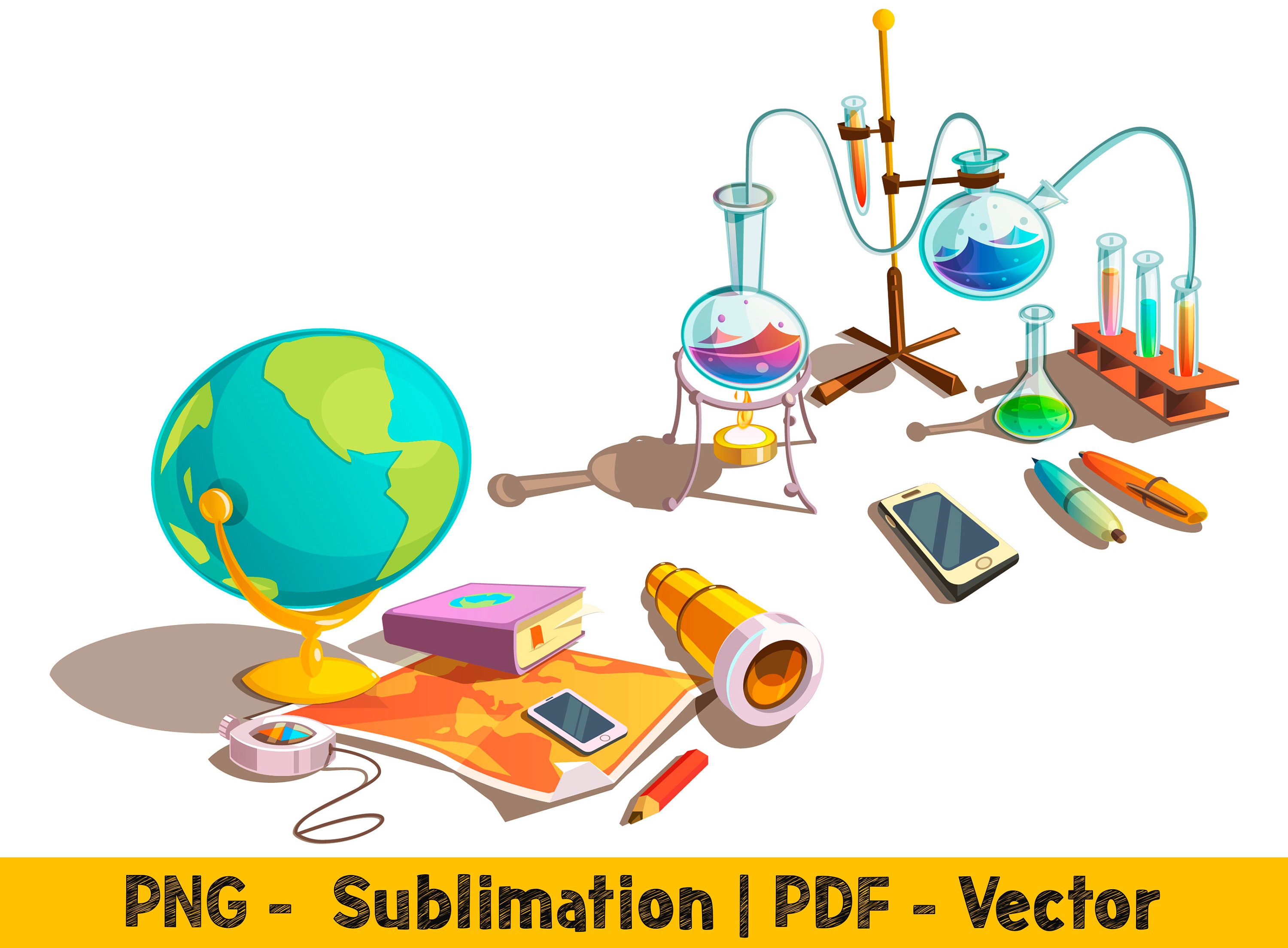 School Png Designs School Clipart Png Bundle School Supplies - Etsy