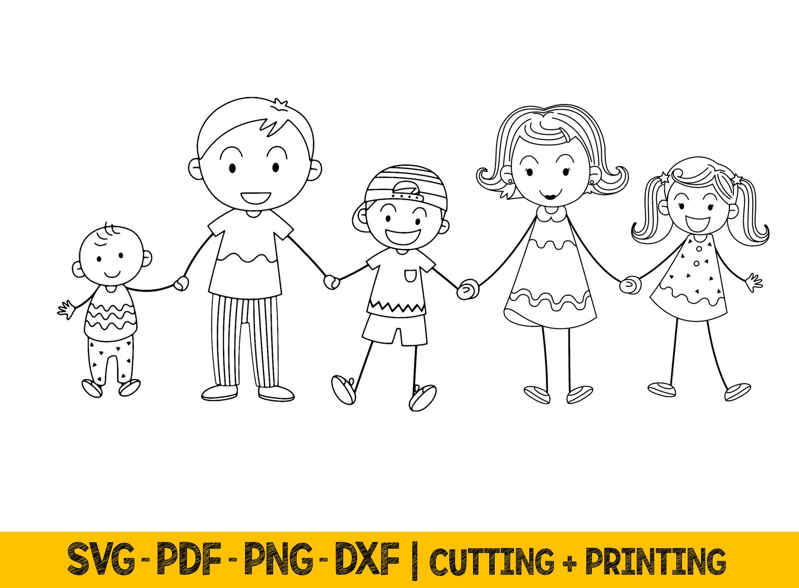 Family Svg Files for Cricut Kids Svg Designs Children - Etsy
