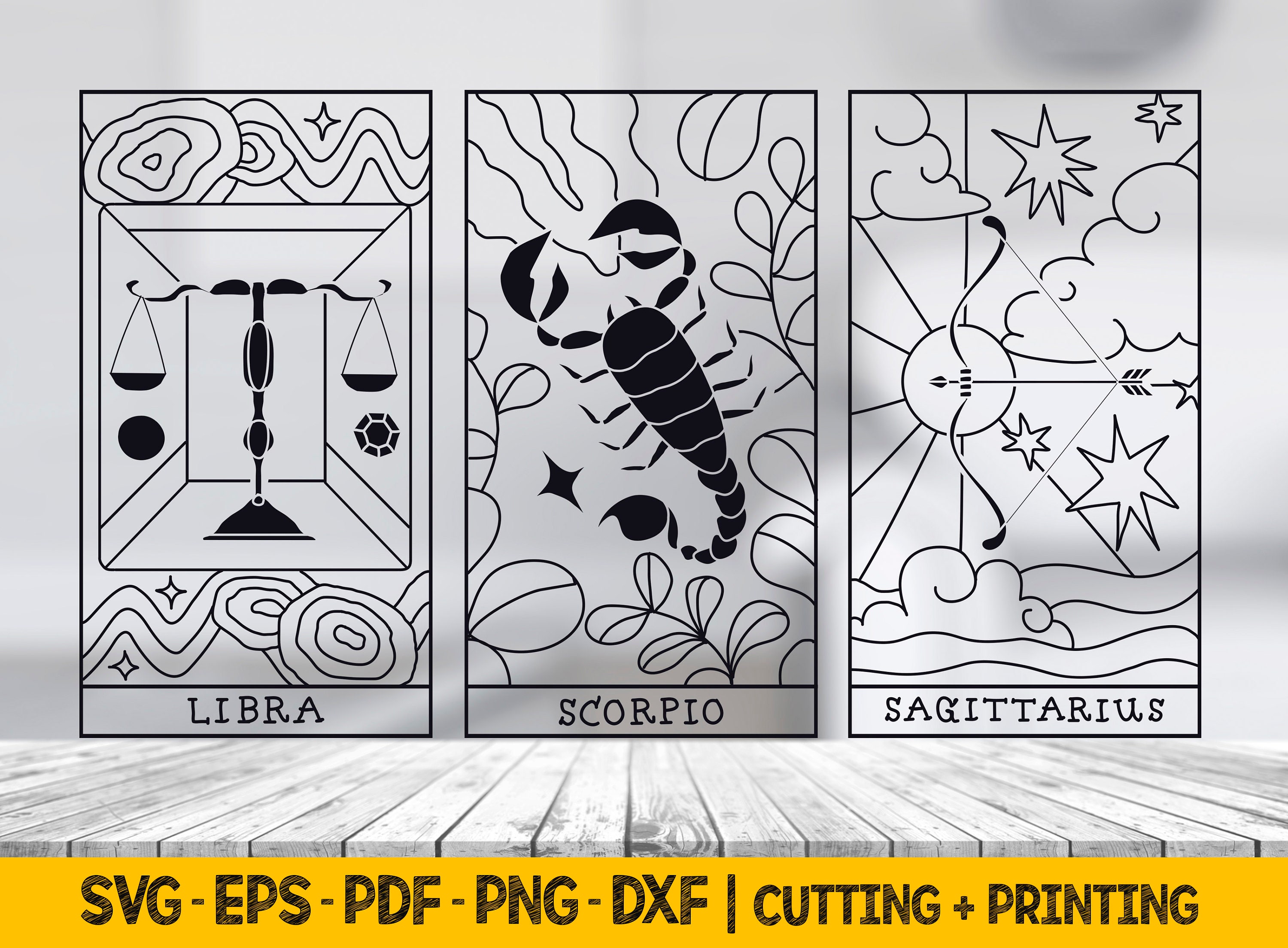 Zodiac Svg Files for Cricut Astrology Svg Cut File Zodiac - Etsy