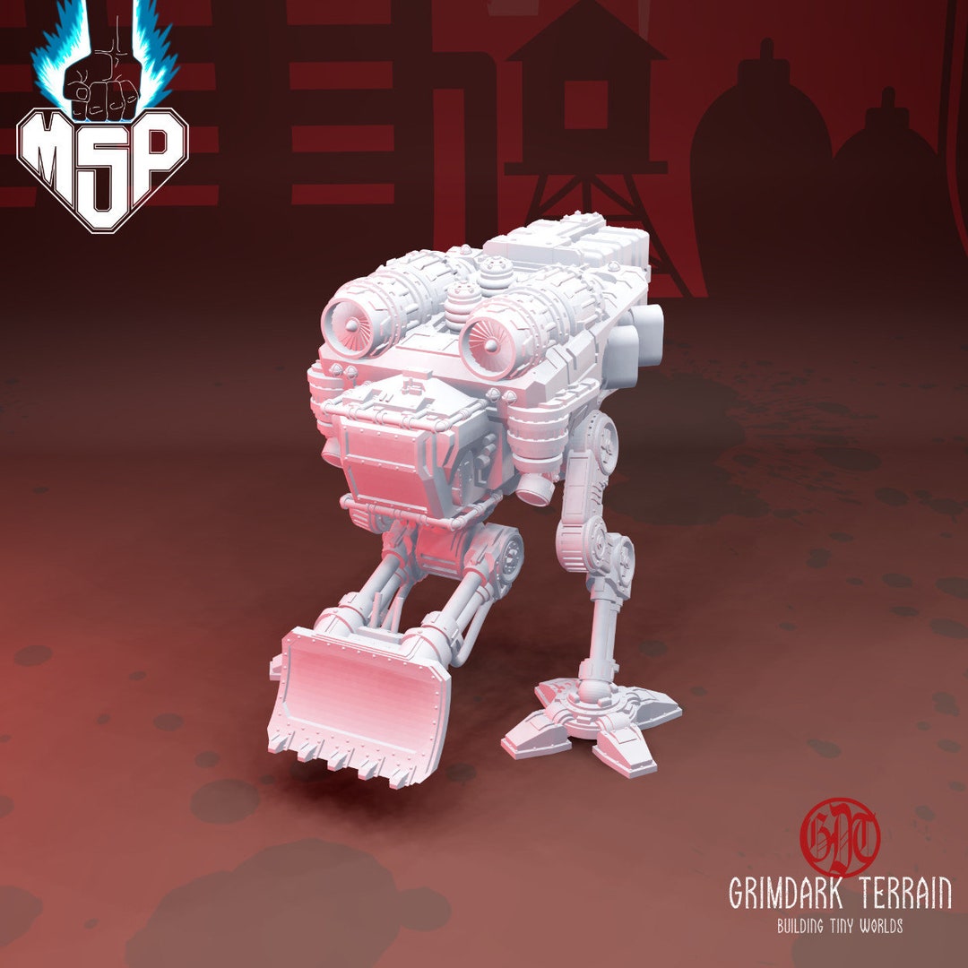 Titanicus Hermes Ripley Dozer Grimdark Terrain 3D Printed Miniature Sci ...