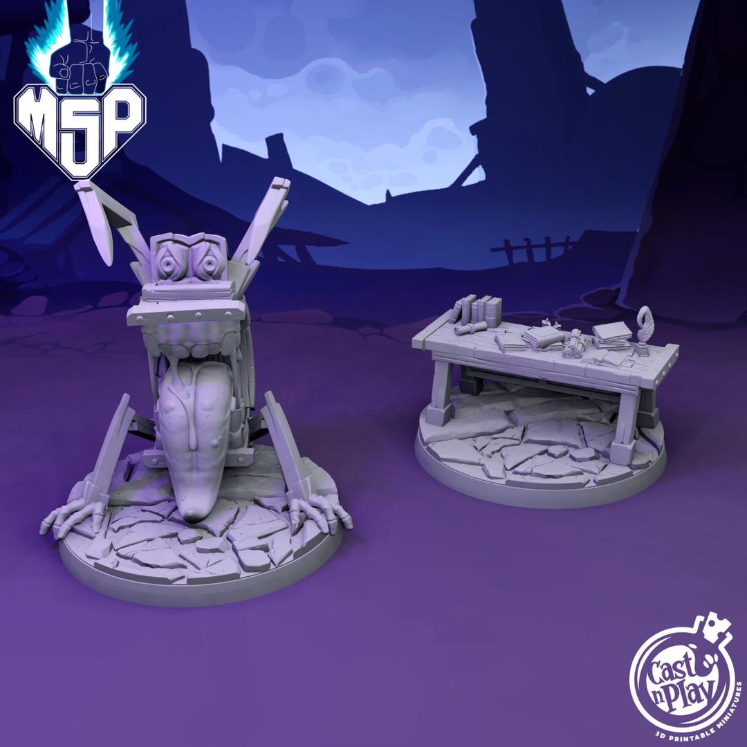 Table Mimics Mayhem Cast N Play 3D Printed Tabletop Miniature Pen&paper ...