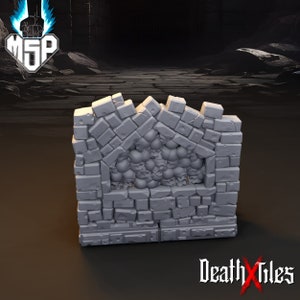 Dungeon Tile Wall With Crypt - Deathxtiles - 3D Printed Tabletop ...