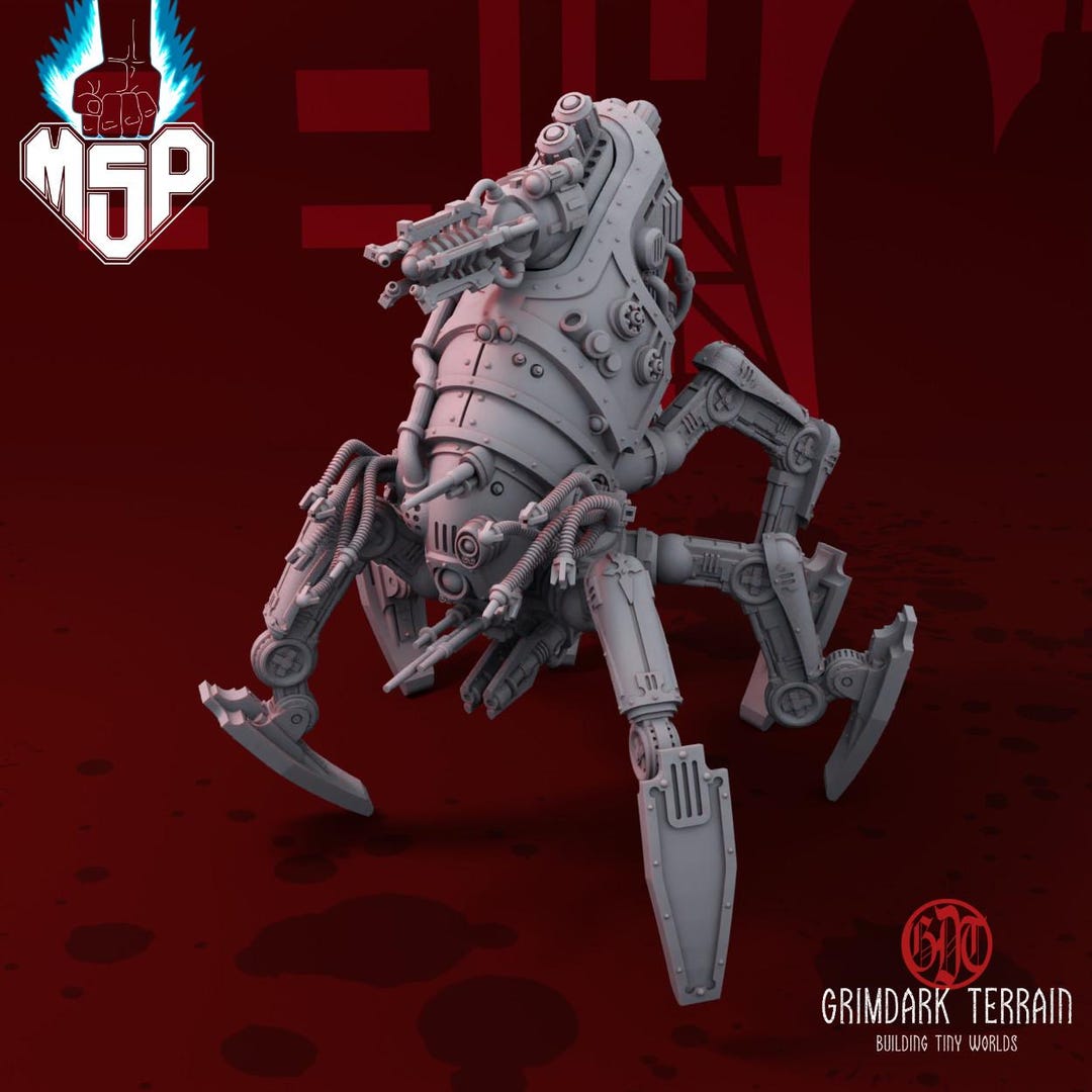 Mechanicum Serpentax Heavy Breacher - Grimdark Terrain - 3D Printed ...