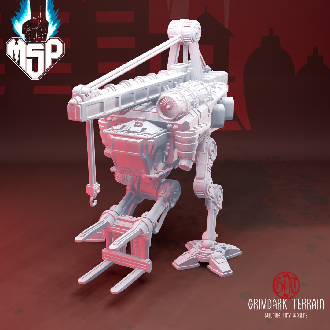 Titanicus Hermes Ripley Crane - Grimdark Terrain - 3D Printed Miniature ...