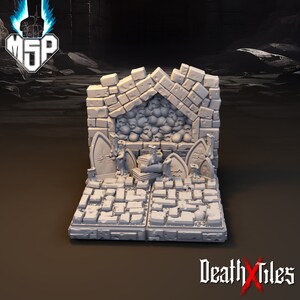 Dungeon Tile Wall With Crypt - Deathxtiles - 3D Printed Tabletop ...