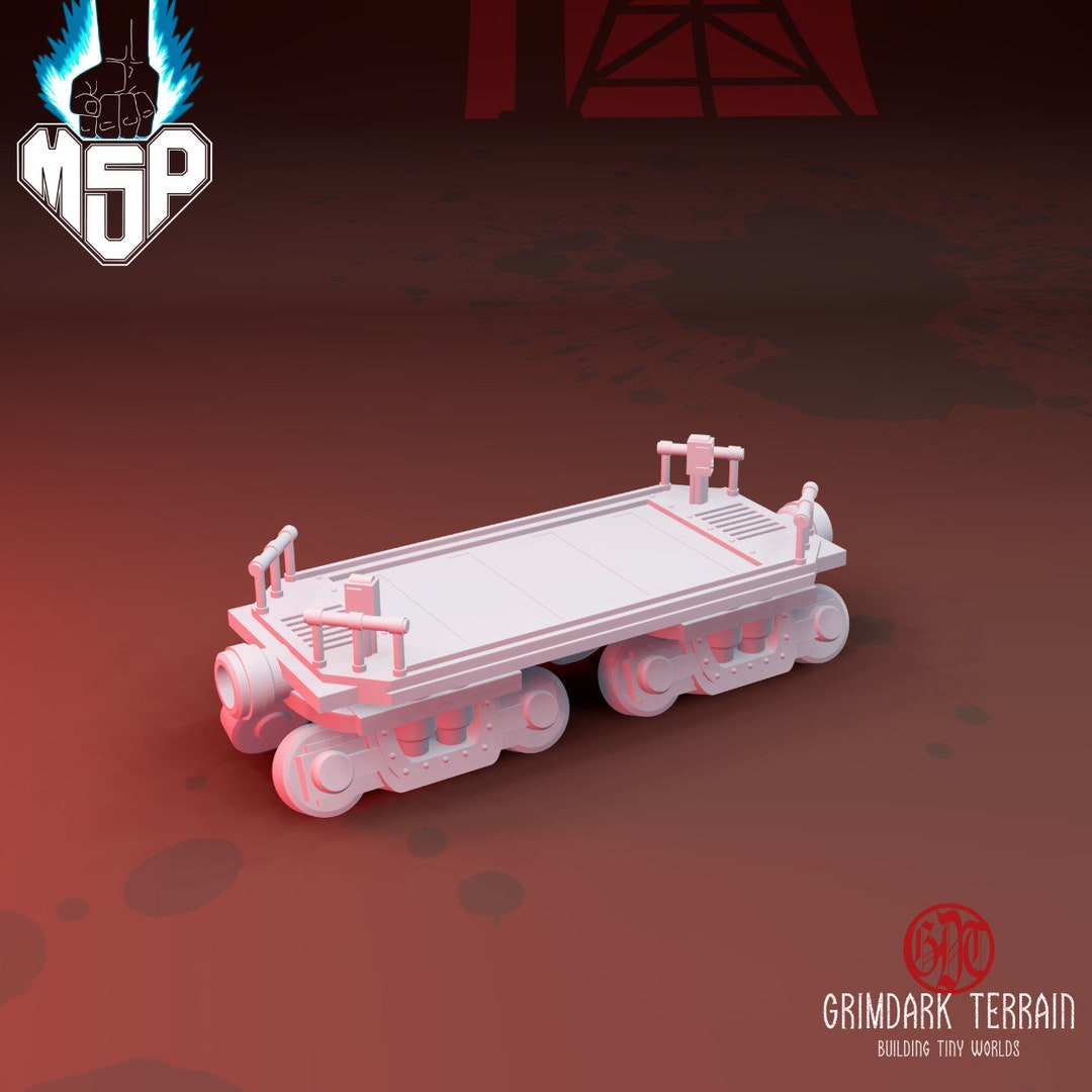 Heresy Train Waggon - Grimdark Terrain - 3D Printed Miniature - Sci-fi ...