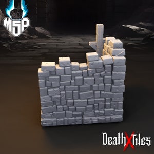 Dungeon Tile Corner With Beam - Deathxtiles - 3D Printed Tabletop ...