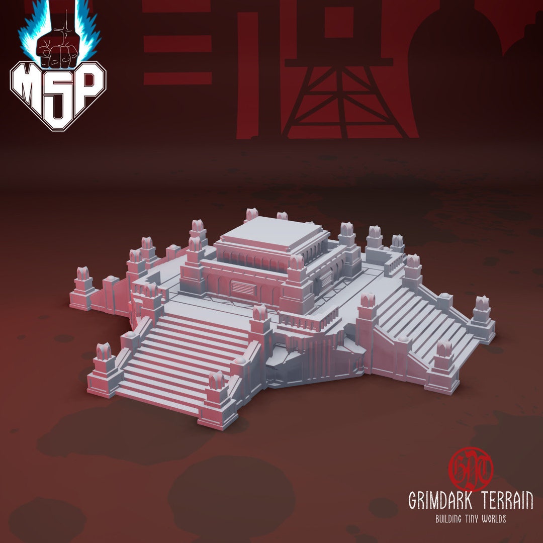 Imperial Plinth - Grimdark Terrain - 3D Printed Miniature - Sci-fi ...