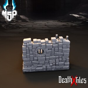 Dungeon Tile Wall With Ladder - Deathxtiles - 3D Printed Tabletop ...