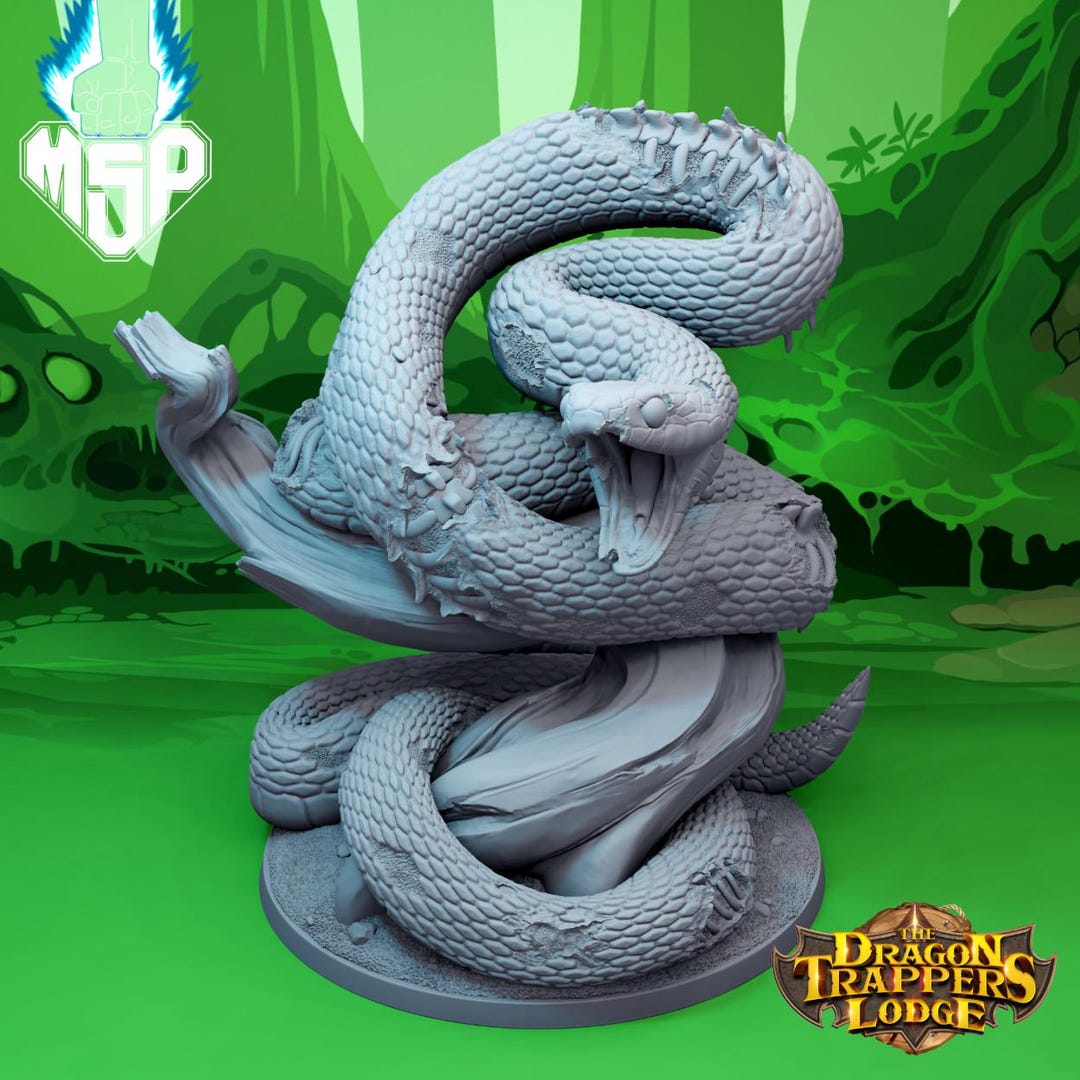 Undead Snake - Bluewood Critterfolk - Dragon Trappers Lodge - 3D ...
