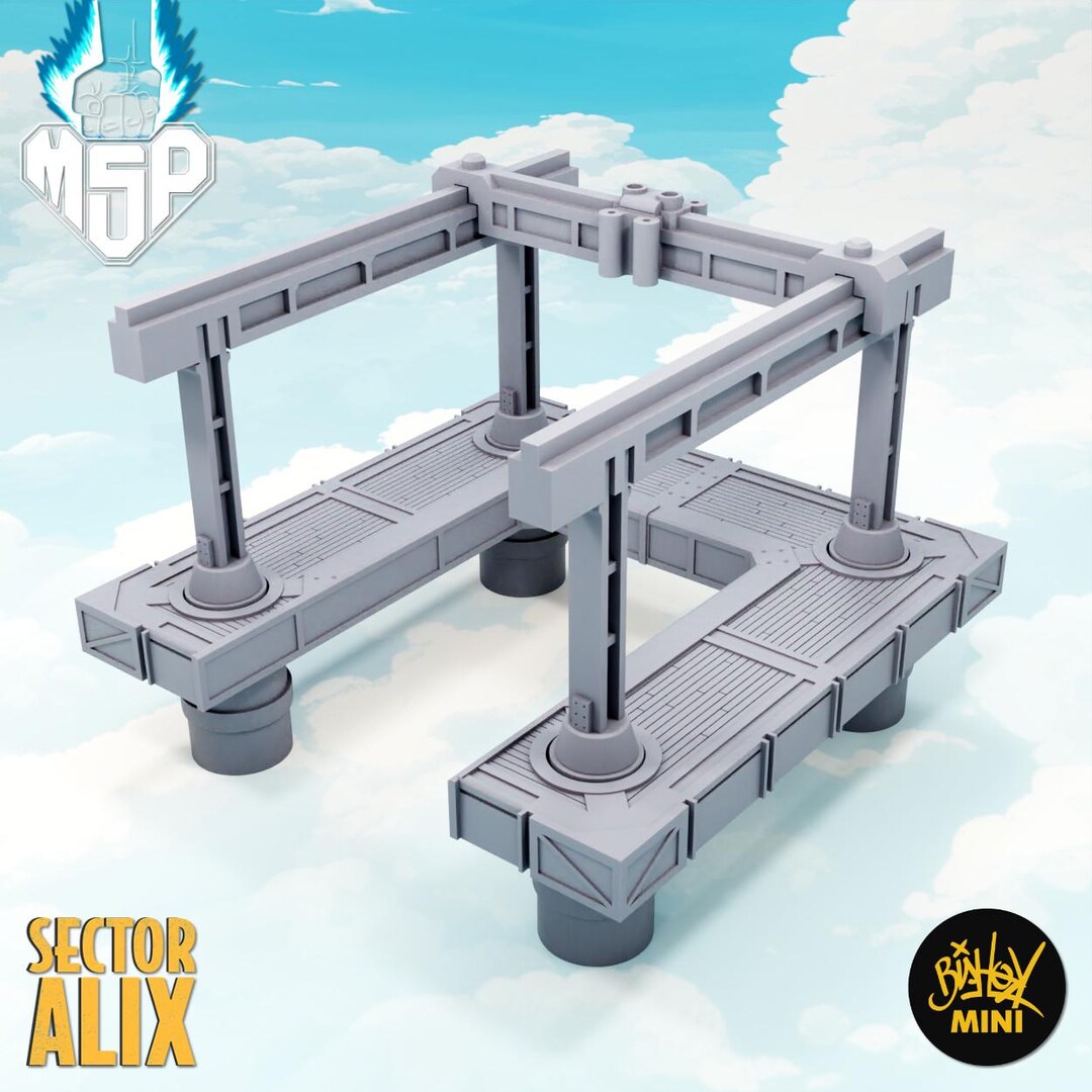 Dock Platform Crane - Sector AL-IX - Bishok Mini - 12mm Scale - 3D ...