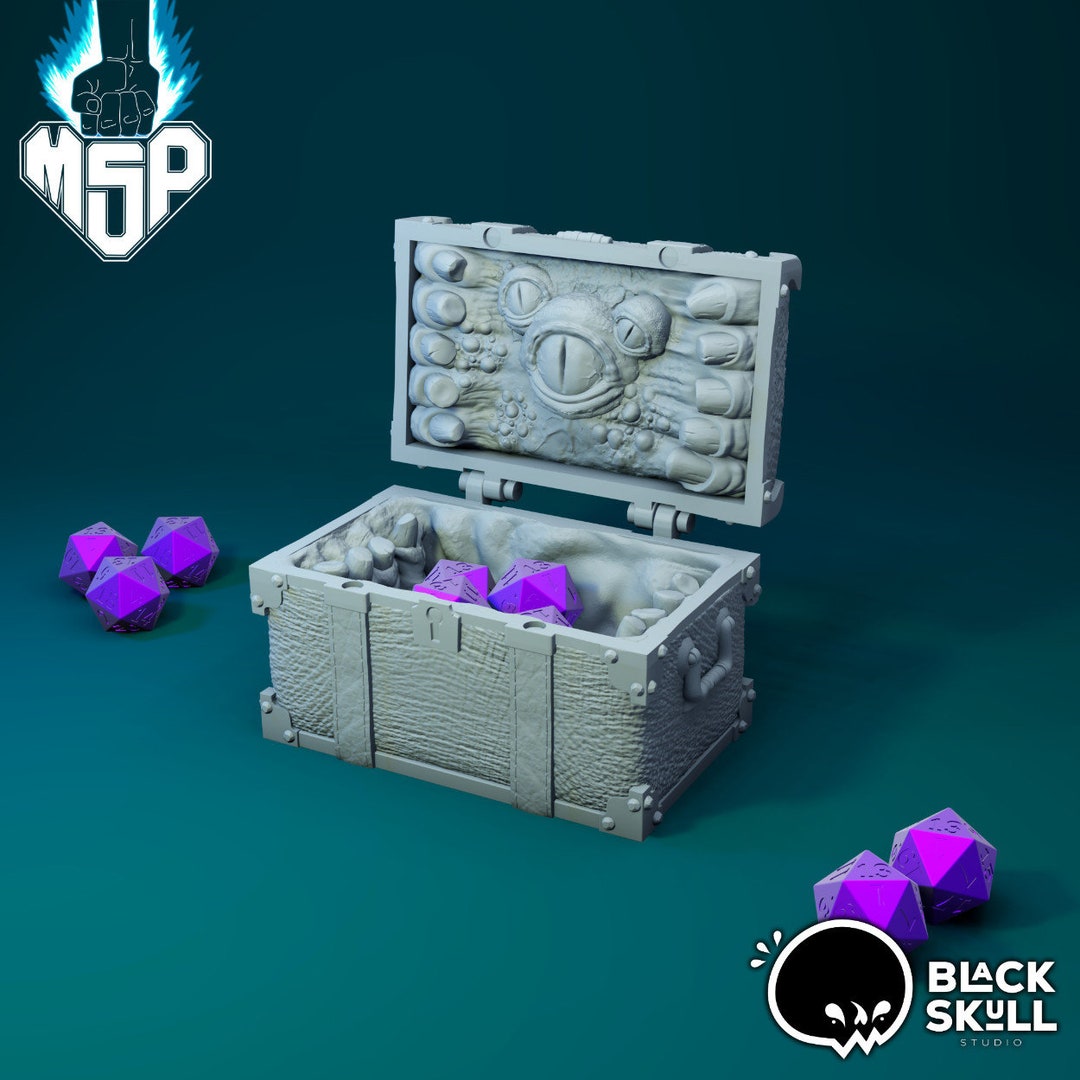 Mimic Dice Case Dice N Roll Dice Tower Dice Cup 3D Printing Tabletop ...