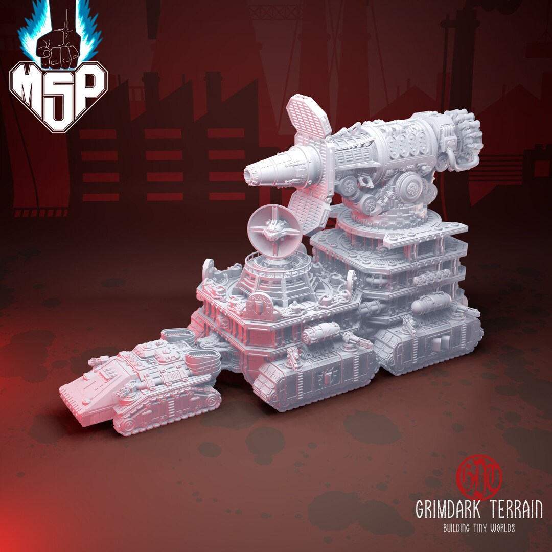 Ordinatus Mars - Grimdark Terrain - 3D Printed Miniature - Sci-fi ...
