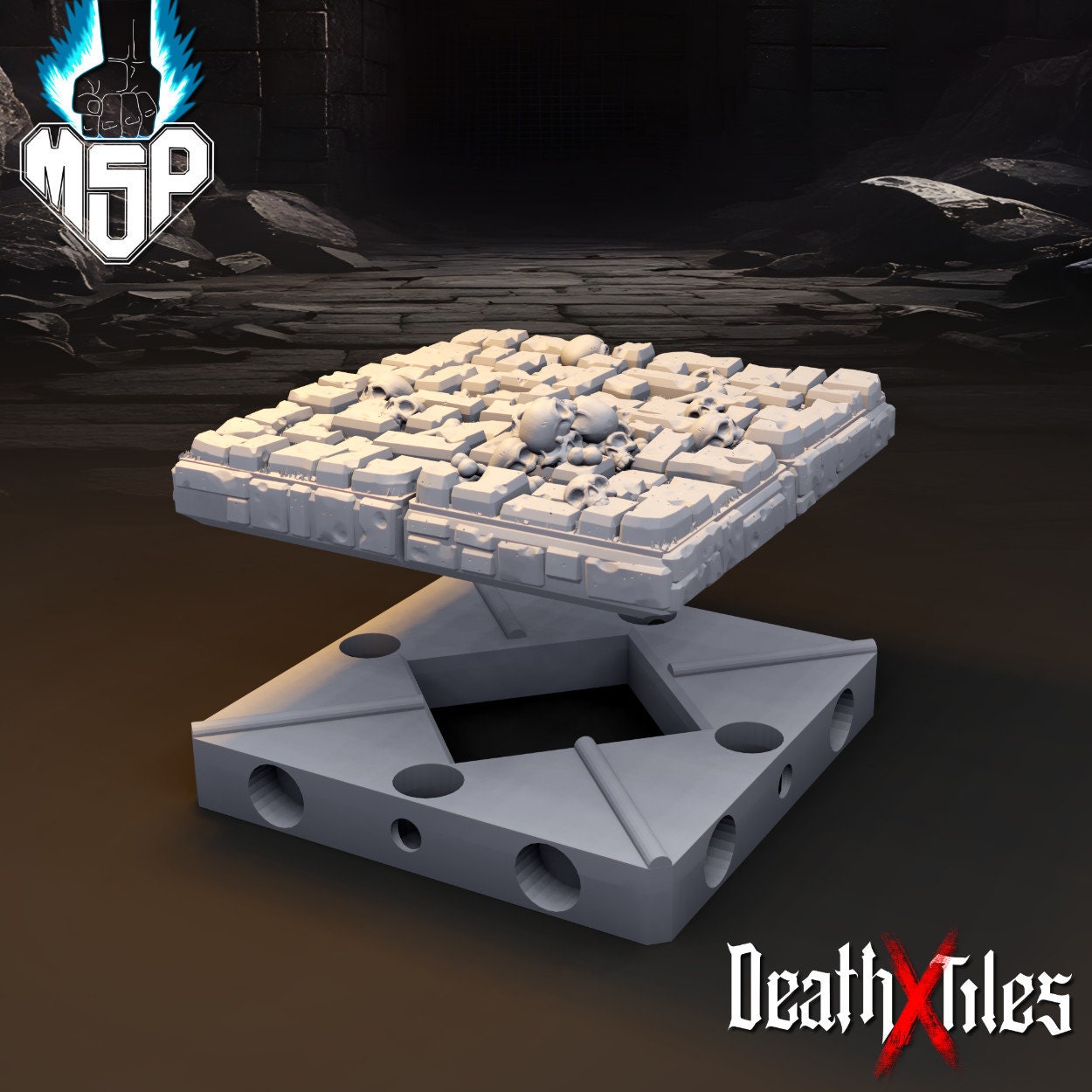 Dungeon Tile Corner With Ladder - Deathxtiles - 3D Printed Tabletop ...