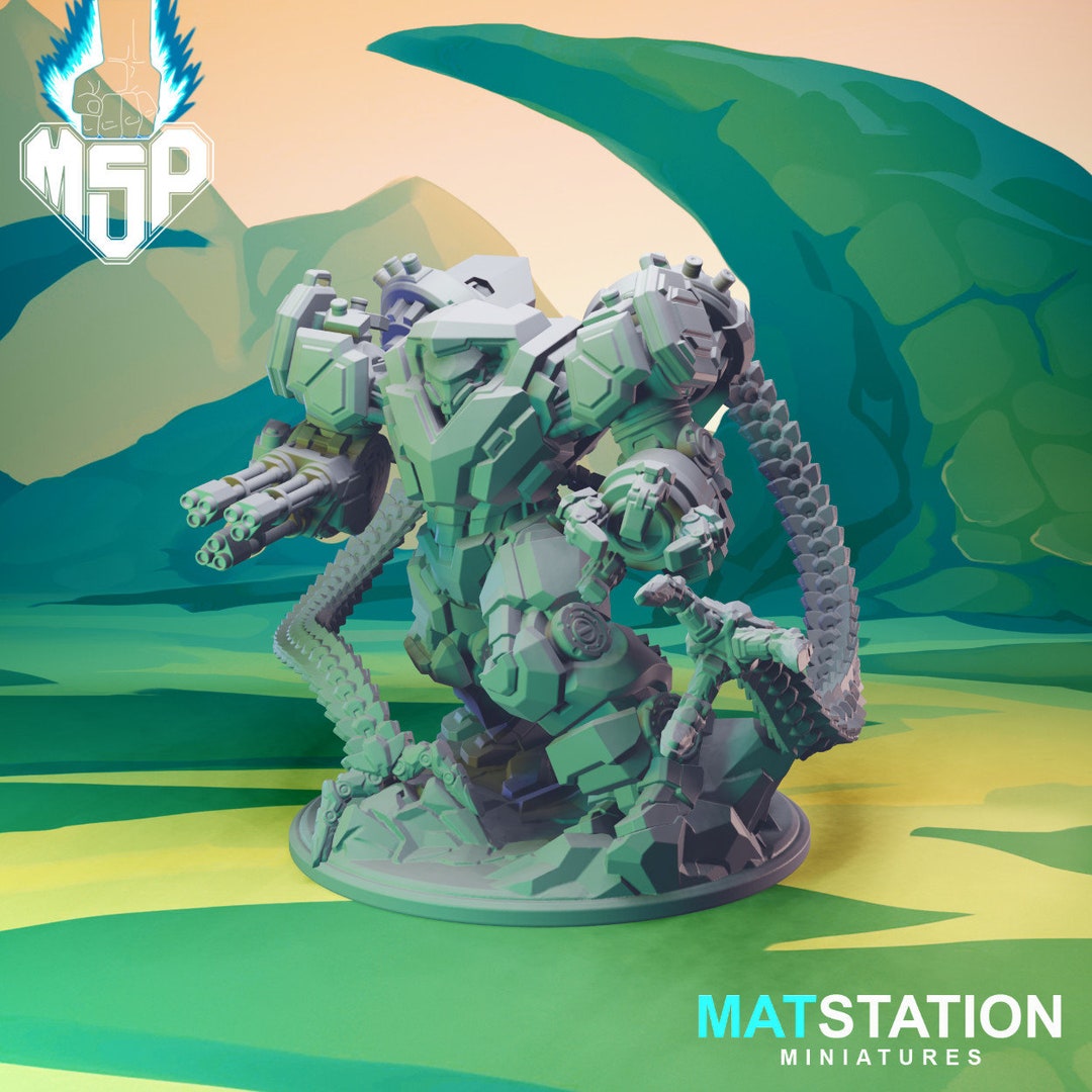 10 Different Miniatures Tentasteel Strike Force Rifle Matstation 3D ...