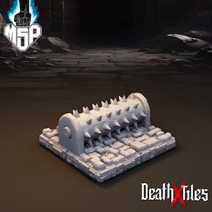 Dungeon Tile Floor Spiked Grinder Trap - Deathxtiles - 3D Printed ...