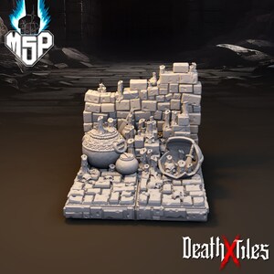 Dungeon Tile Wall With Altar - Deathxtiles - 3D Printed Tabletop ...