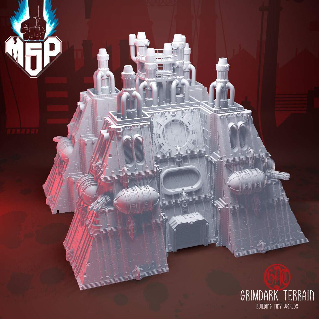 Mechanicum Grand Forge Fane Grimdark Terrain 3D Printed - Etsy