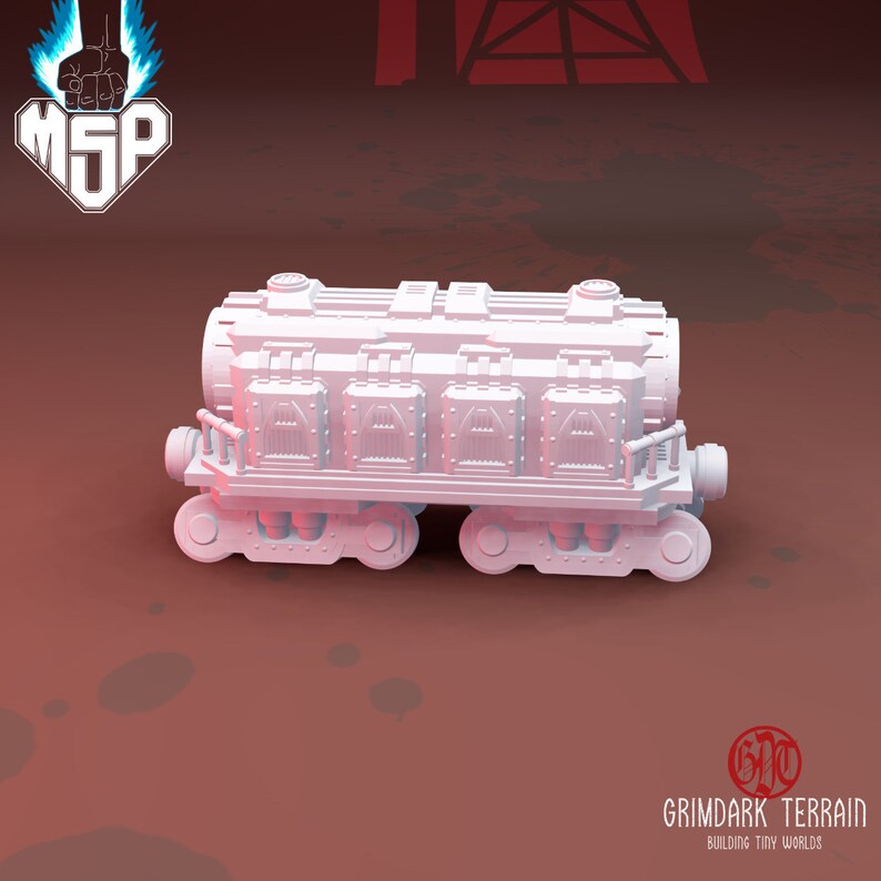 Heresy Train Prisoner Waggon - Grimdark Terrain - 3D Printed Miniature ...