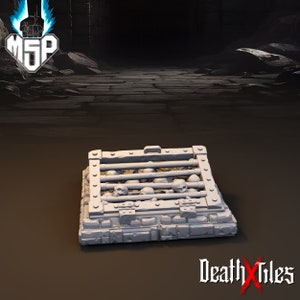 Dungeon Tile Floor Metal Trapdoor - Deathxtiles - 3D Printed Tabletop Terrain - Pen&paper - Dnd ...