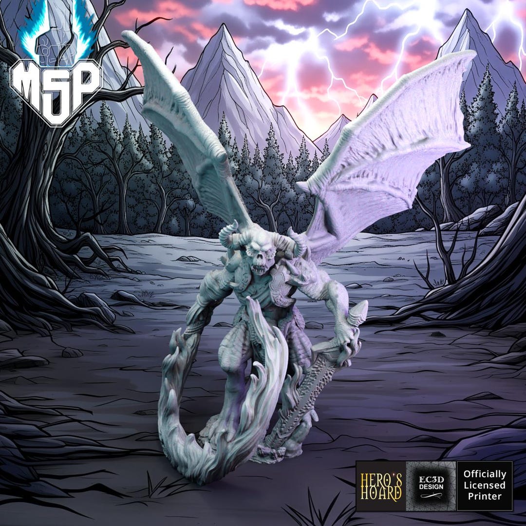 Balor - Beasts and Baddies - EC3D - 3D Printed Tabletop Miniature - Pen ...