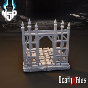 Dungeon Tile Metal Cage Door - Deathxtiles - 3D Printed Tabletop ...