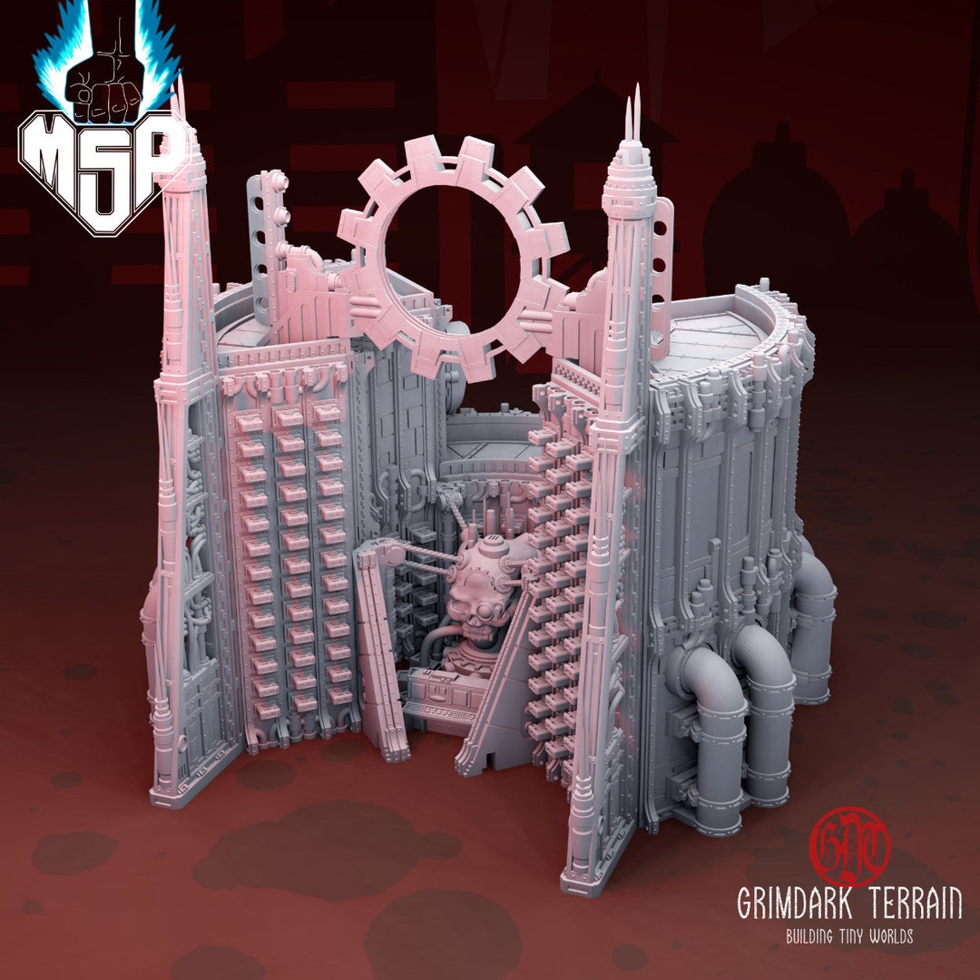 Olympus Mons Holonomic Makro Cogitator - Grimdark Terrain - 3D Printed ...