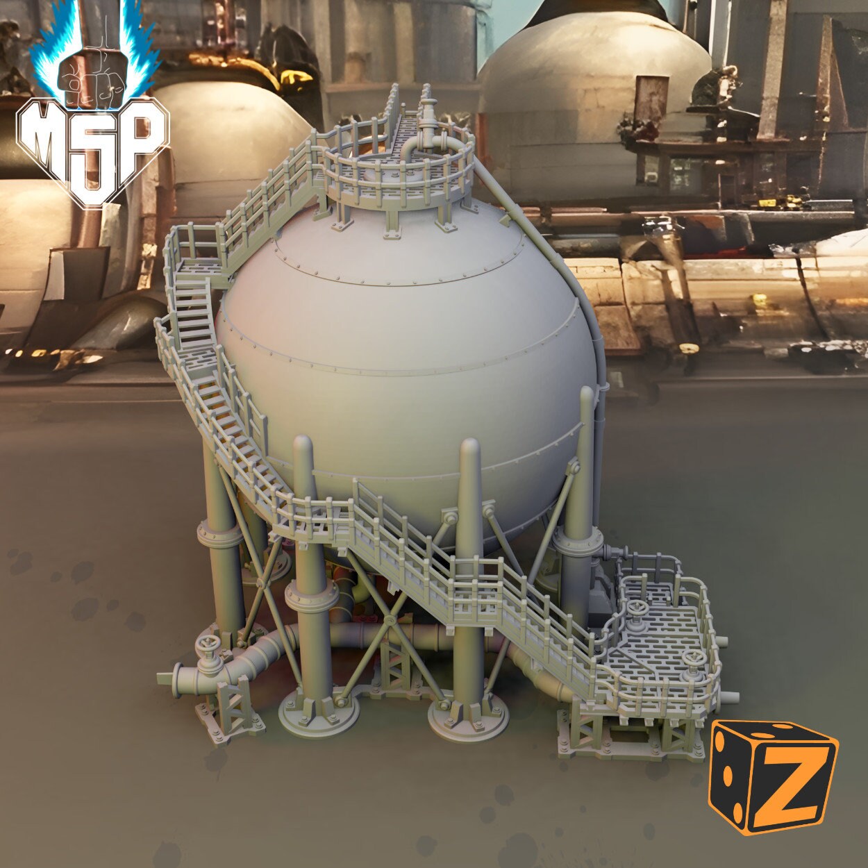 Gas Tank Large - Industrial Ground Terrain - the Lazy Forger - Full ...