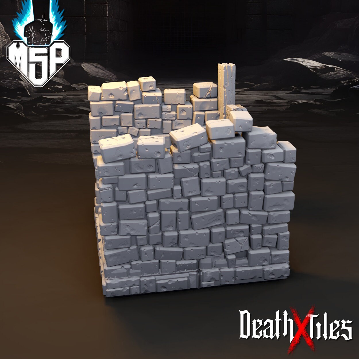 Dungeon Tile Hallway B - Deathxtiles - 3D Printed Tabletop Terrain ...