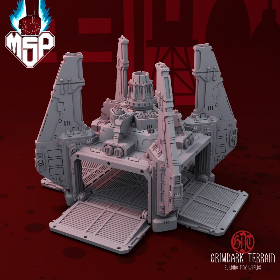 Astartus Medium Tank Drop Cage - Grimdark Terrain - 3D Printed ...