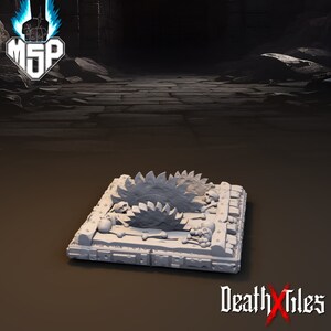 Dungeon Tile Floor Sawblade Trap - Deathxtiles - 3D Printed Tabletop ...