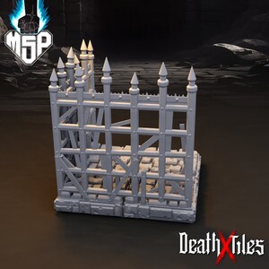 Dungeon Tile Metal Cage Corner - Deathxtiles - 3D Printed Tabletop ...