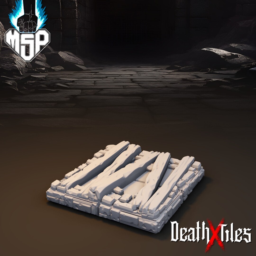 Dungeon Tile Floor Hole Trap - Deathxtiles - 3D Printed Tabletop ...