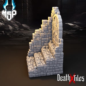 Dungeon Tile Stairs With Door - Deathxtiles - 3D Printed Tabletop ...