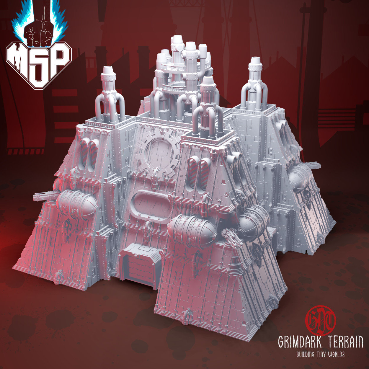 Mechanicum Grand Forge Fane Grimdark Terrain 3D Printed - Etsy