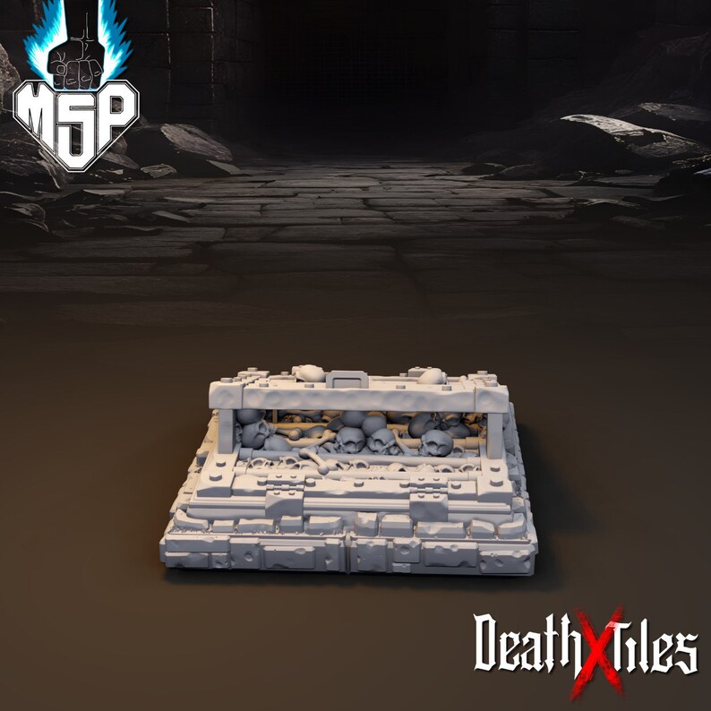 Dungeon Tile Floor Metal Trapdoor - Deathxtiles - 3D Printed Tabletop ...