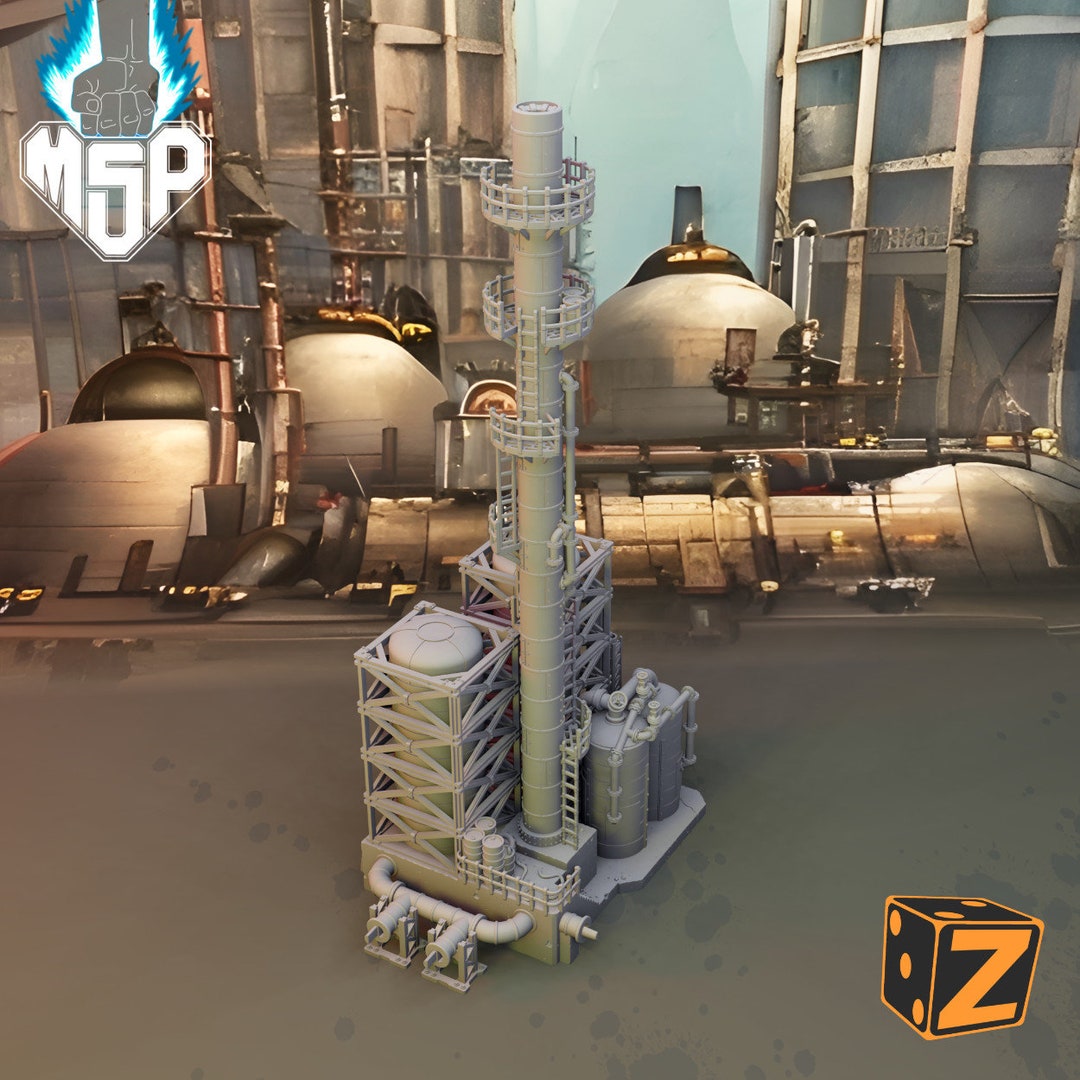 Refinery V3 - Industrial Ground Terrain - the Lazy Forger - Full Spectrum Dominance - Resin 3D ...