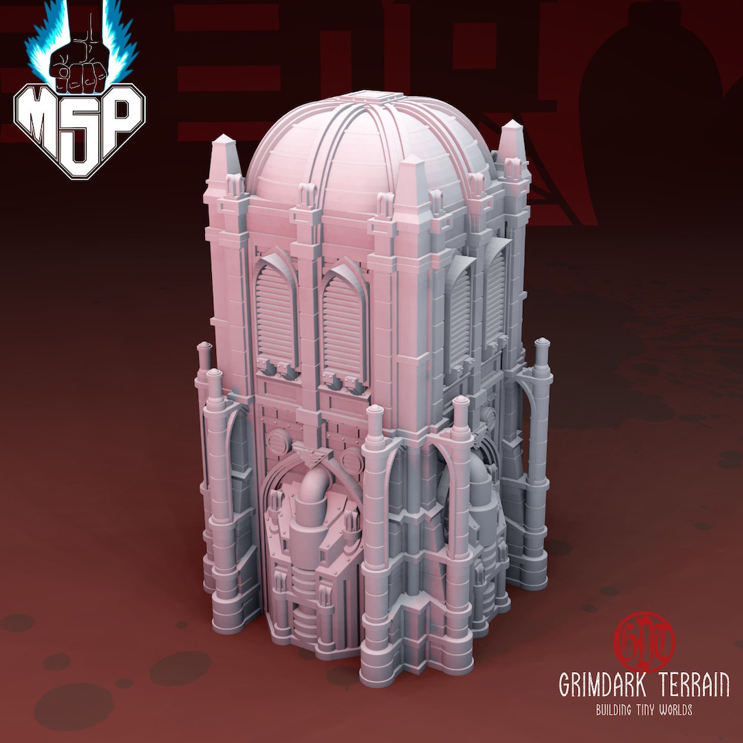 Administratum Sensorium Aeris Nobilis - Grimdark Terrain - 3D Printed ...
