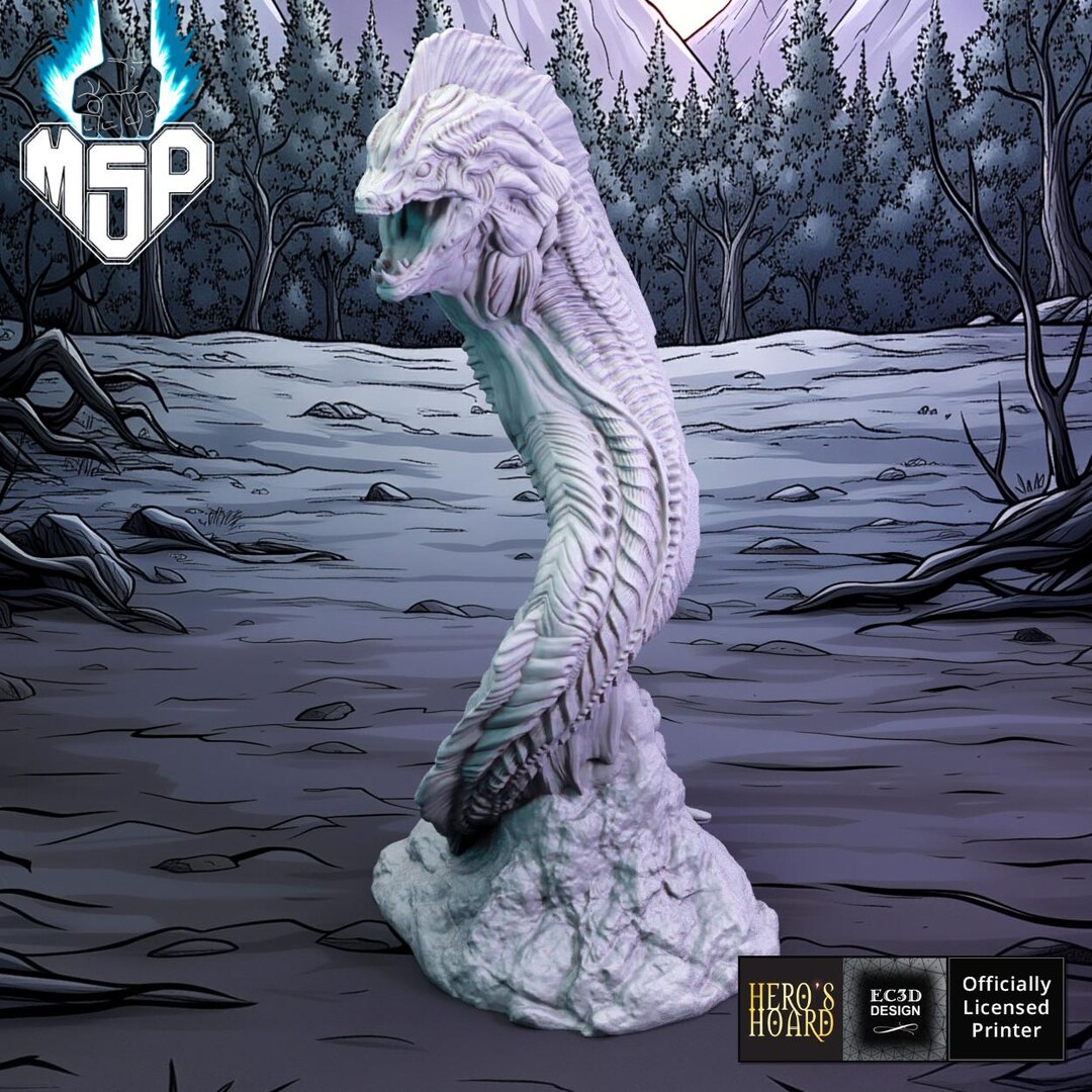 Ancient Eel - Beasts and Baddies - EC3D - 3D Printed Tabletop Miniature ...