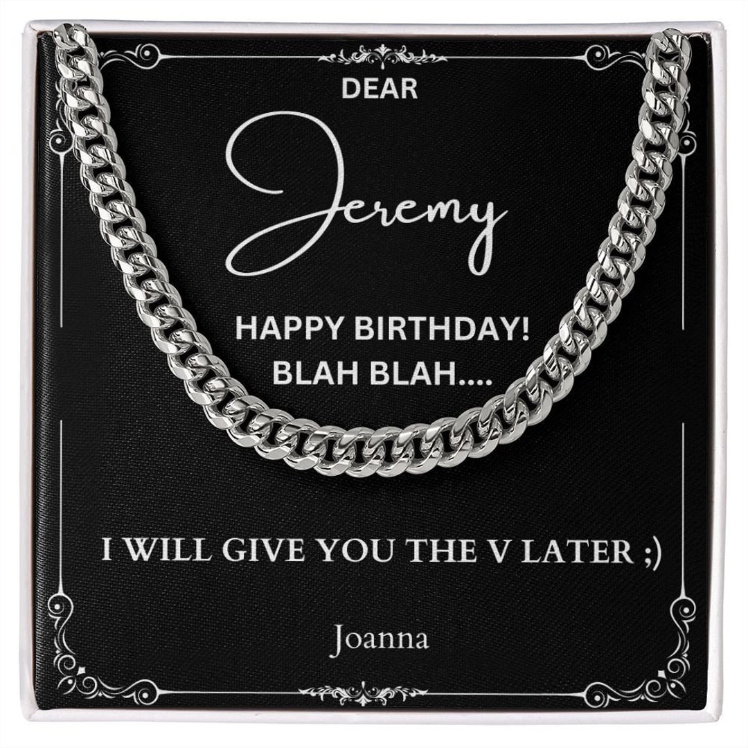 Personalized I Will Give You the V Later Birthday Gift for Him. Dirty ...