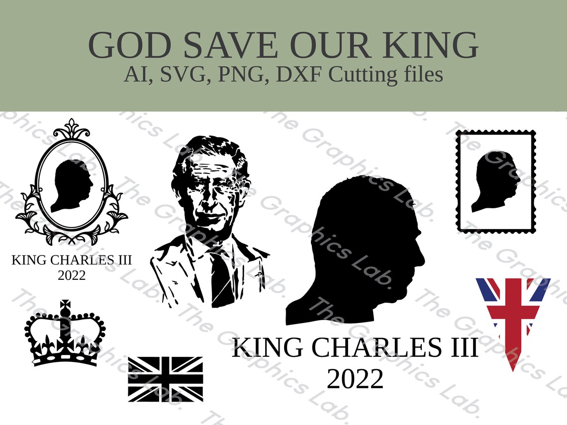 King Charles SVG, King Charles III Ai, Dxf, Svg, Png. Cutting Files for ...